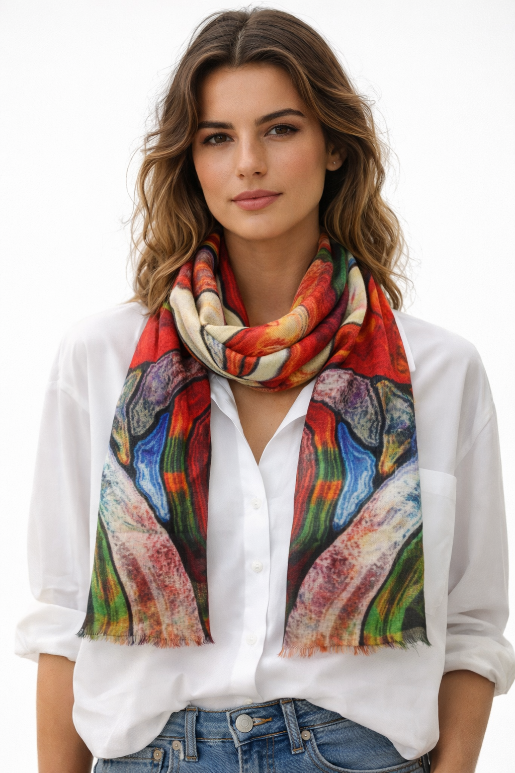 Buy Old Masters Art Cotton Modal Designer Scarf for women. – Namaskar ...